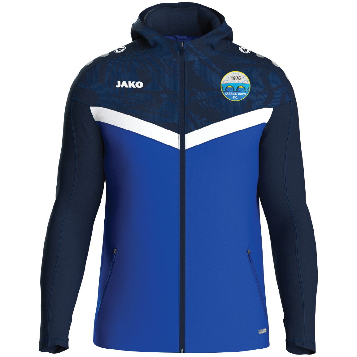 Adult JAKO Carrick Town F.C. Hooded jacket Iconic CTO6824 – Jako Ireland