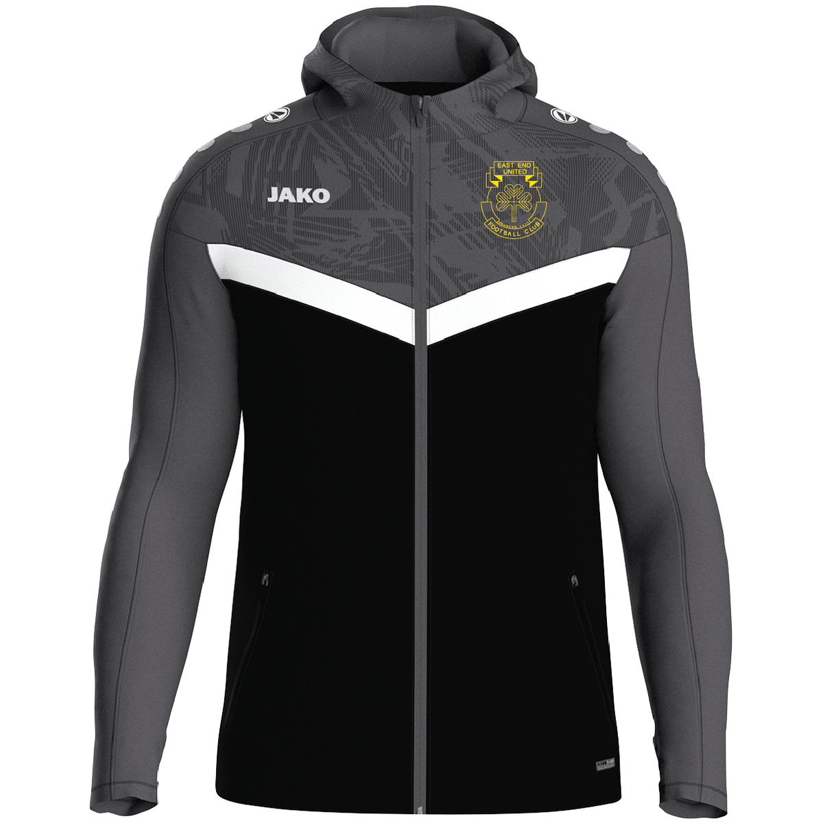 Adult JAKO East End United Hooded jacket Iconic EEU6824 – Jako Ireland