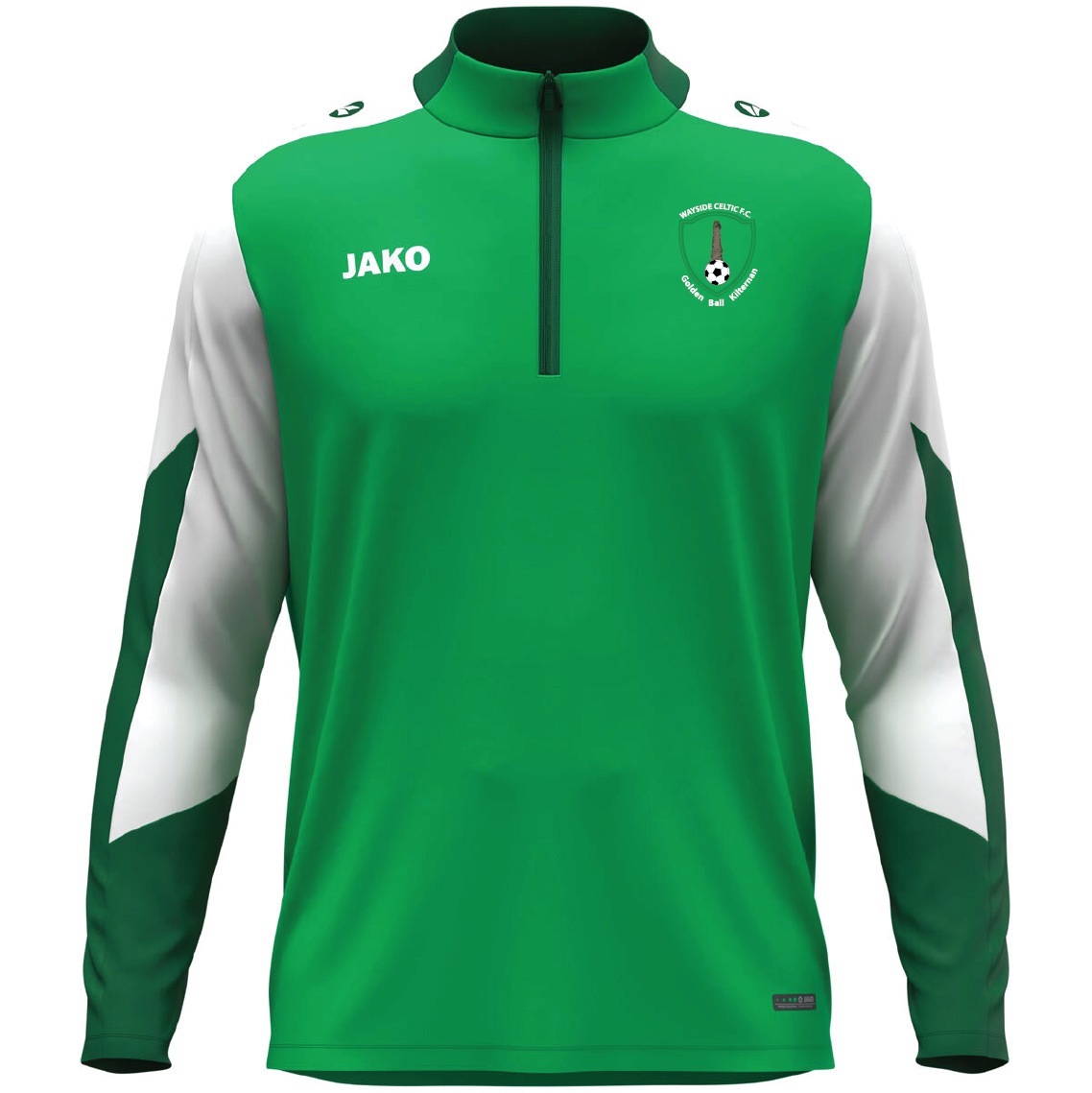 Kids JAKO WAYSIDE CELTIC ACADEMY Zip top Dynamic WC-8670K – Jako Ireland